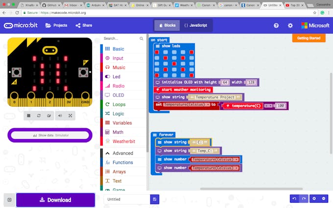 NO Fuss Micro:bit Temperature Monitor - Hackster.io