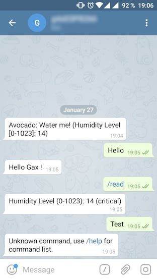 Avocado Watering Monitor with Telegram BOT - Hackster.io