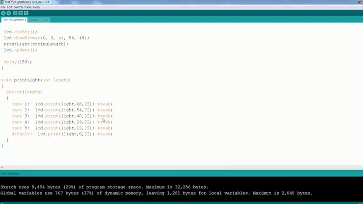 Arduino DIY Light Meter With BH1750 Sensor - Hackster.io