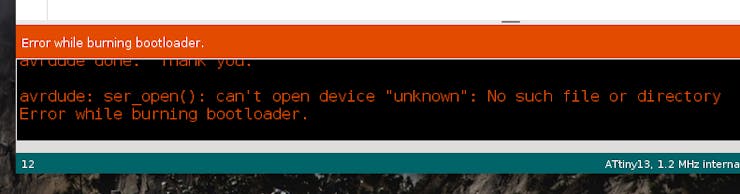 Programming Attiny13 With Arduino Uno 