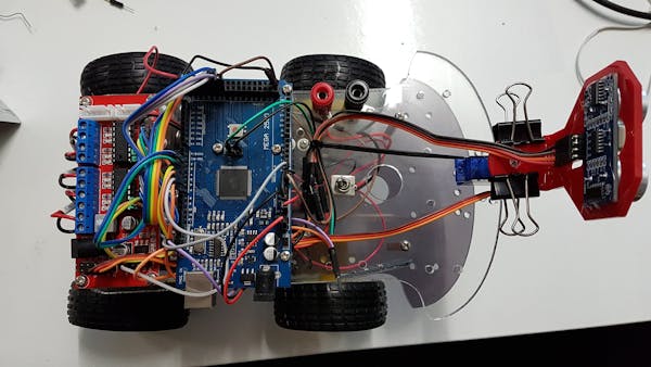 Obstacle-avoiding Four-Wheel robot - Arduino Project Hub