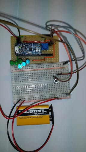 ARDUINO UNO or TRINKET PRO 5V 6 Chasing LEDS with POT and PB - Arduino ...