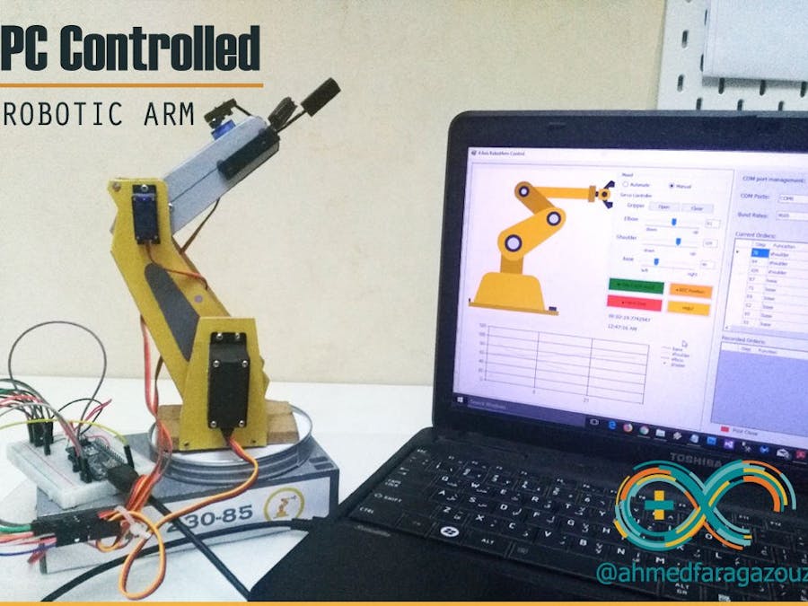 Pc Controlled Robotic Arm Arduino Project Hub