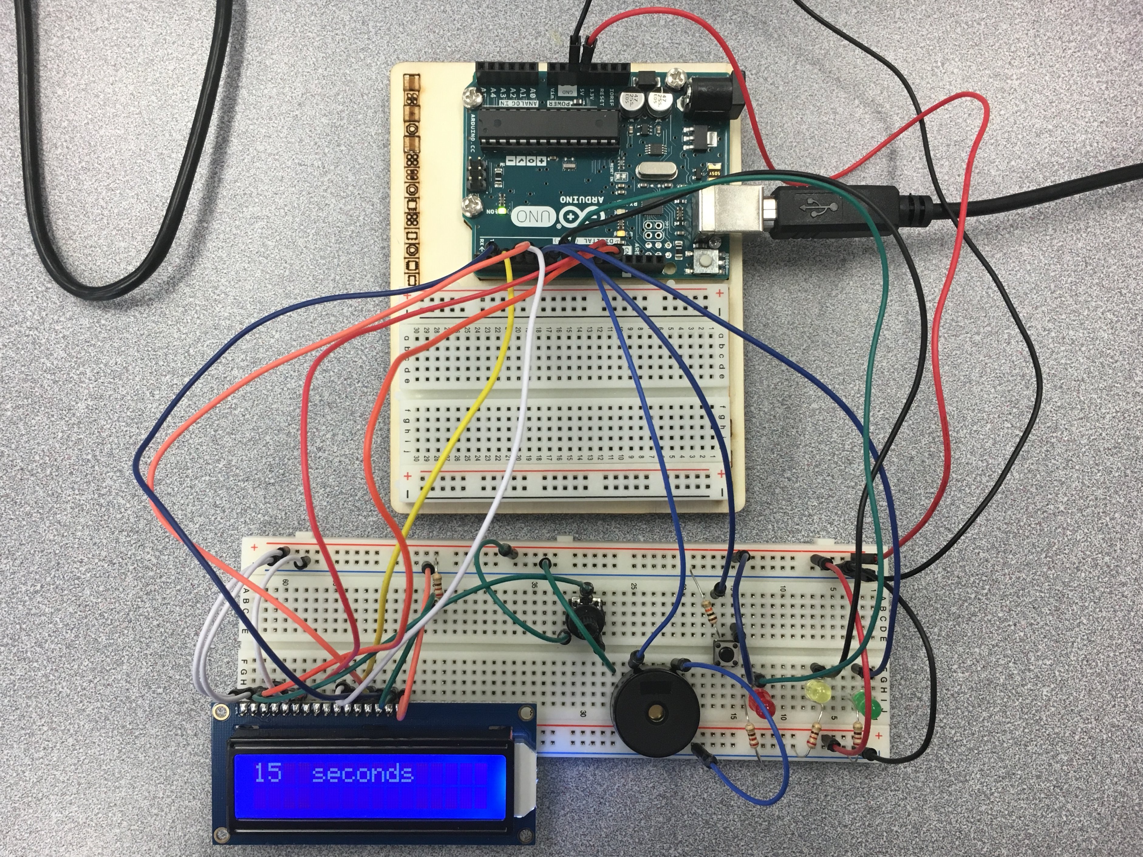 Timer with Flashing Lights and Annoying Sound - Hackster.io