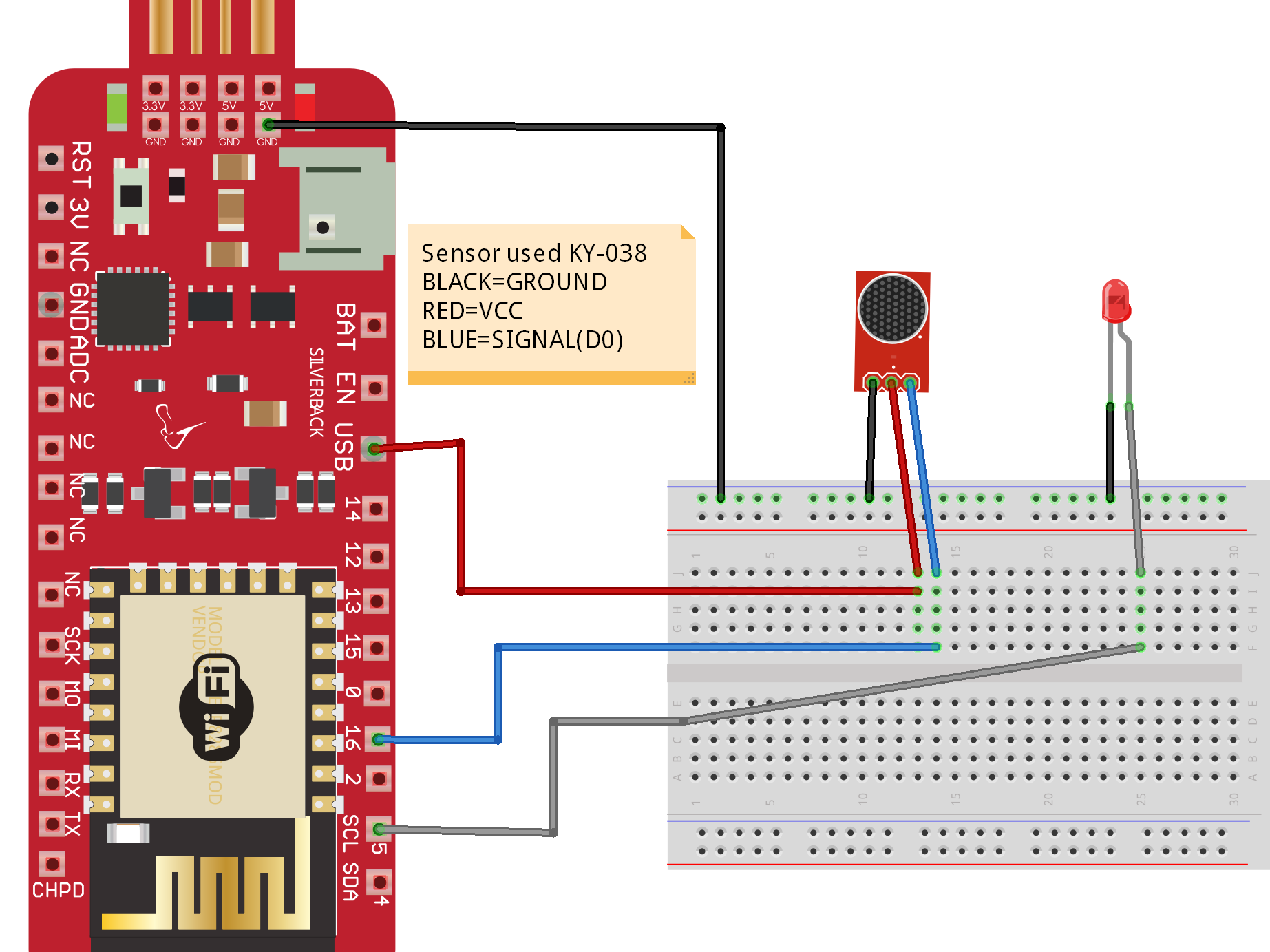 Sound Detection Using KY-038 Module - Hackster.io