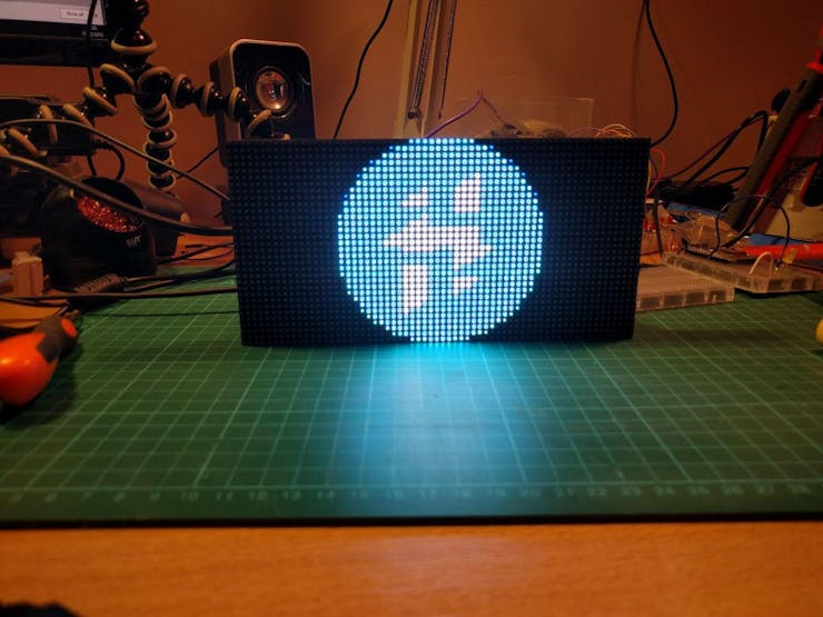 RGB LED Matrix with an ESP8266 - Hackster.io