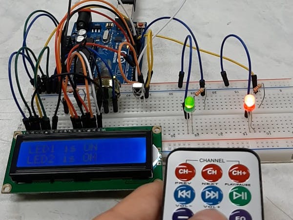 Turn On And Turn Off Led By Remote Control Arduino