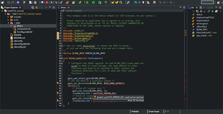 Setup Eclipse Cdt With Esp Idf For Freertos Tutorial 3
