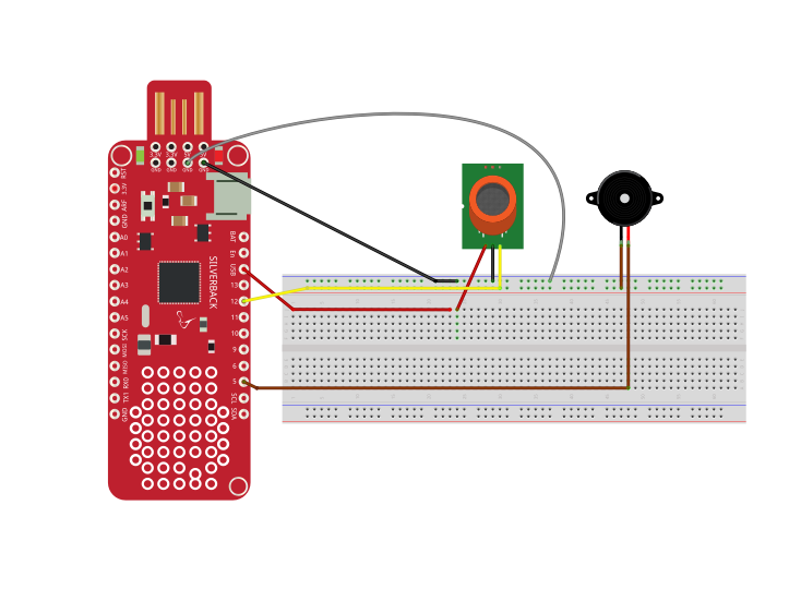 Smoke and Gas Detection Using Surilli Basic M0 and MQ2 - Hackster.io