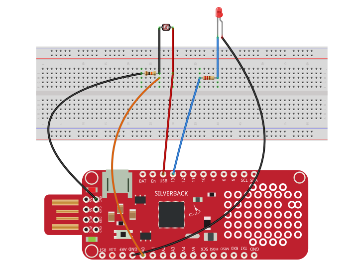 Traffic Light Switching Through LDR Using Surilli Basic M0 - Hackster.io