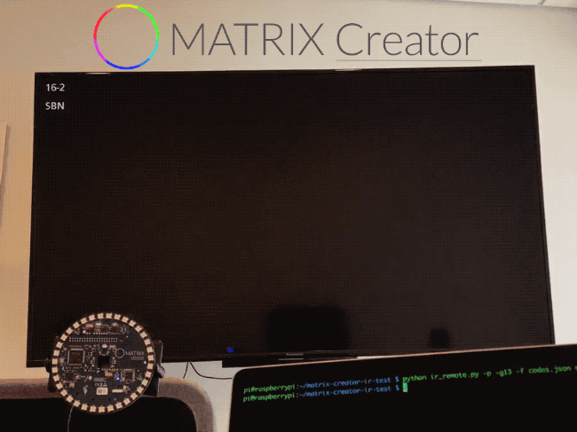 MATRIX Creator TV Remote - Hackster.io