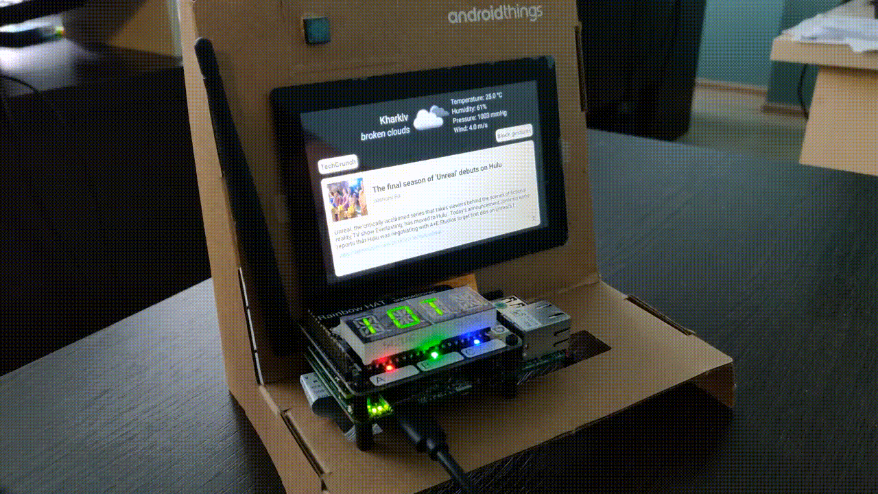 Touchless Navigation with Android Things - Hackster.io