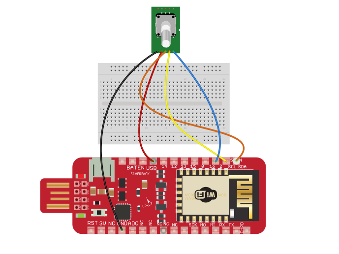 Interfacing Rotary Encoder with Surilli WiFi - Hackster.io
