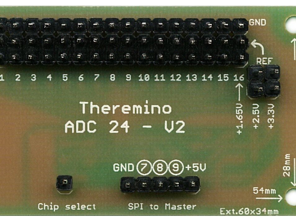 Theremino ADC24 - 16 Channels ADC Sigma Delta at 24 Bit - Hackster.io