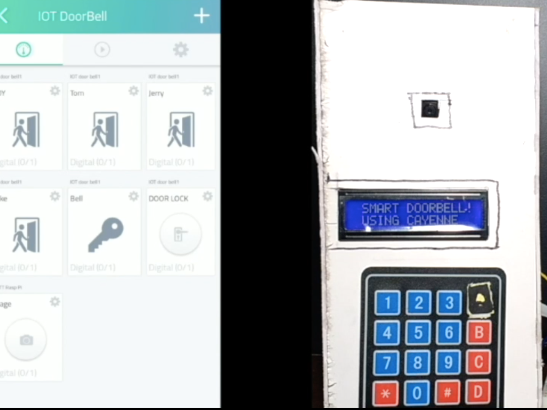Smart Lock and Doorbell Using Cayenne - Hackster.io