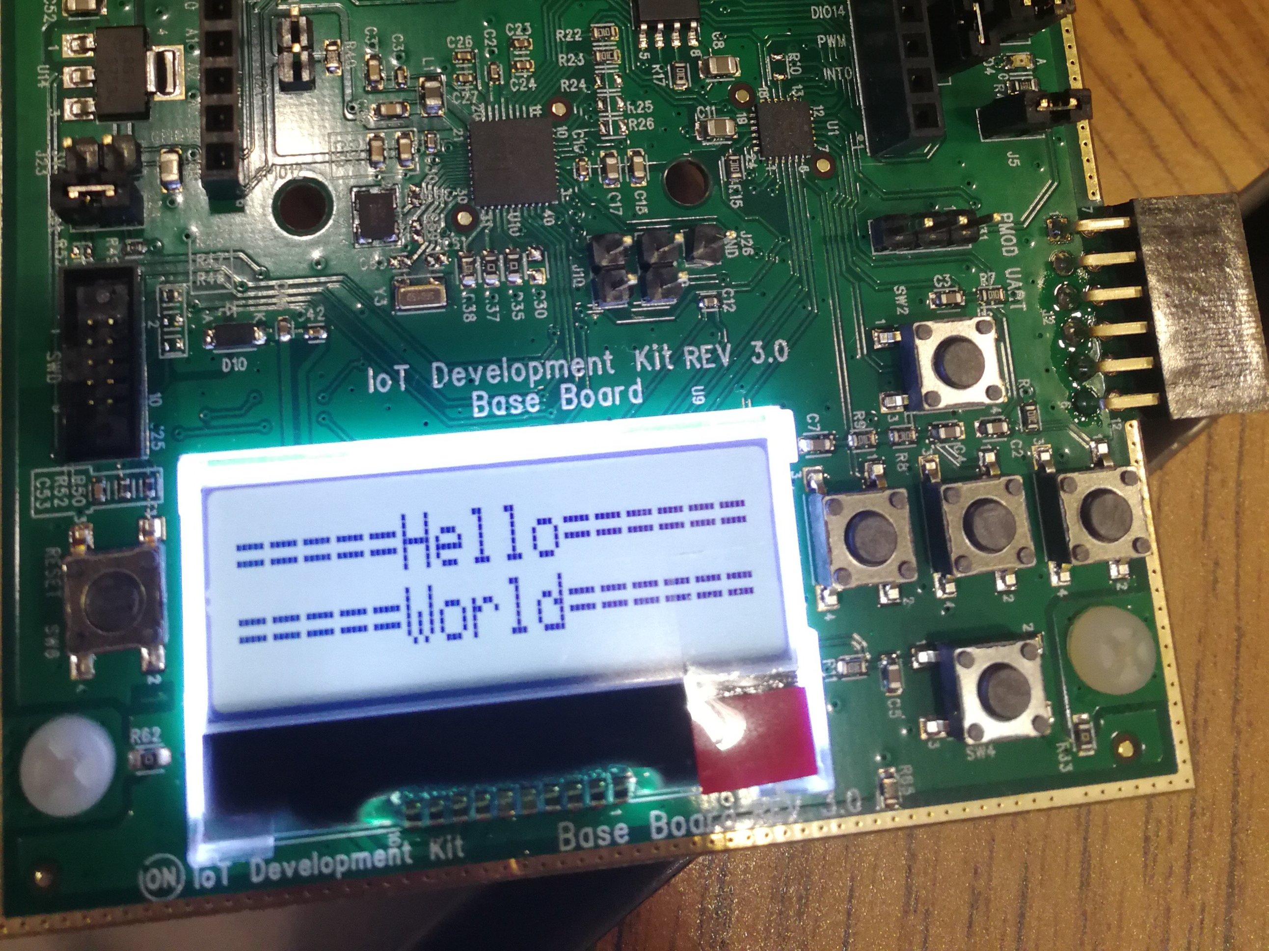 IoT Development Kit (IDK) Example: Baseboard LCD - Hackster.io