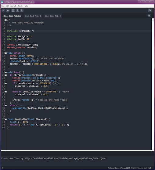 One Dark Arduino - Modern Dark Theme for Arduino IDE - Hackster.io