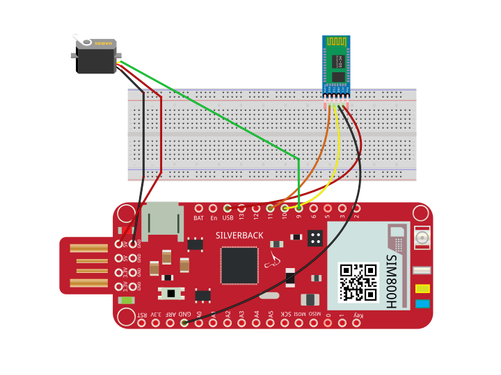 Servo Motor Control using HC-05 and Surilli GSM - Hackster.io