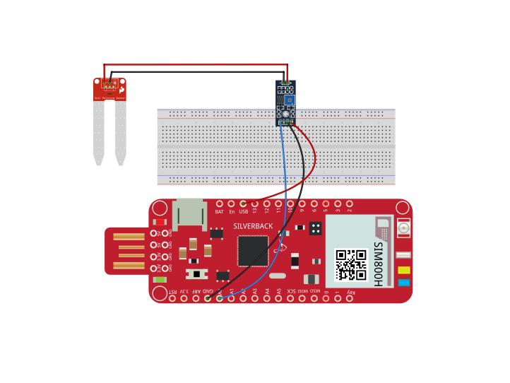 Interfacing Soil Moisture Sensor with Surilli GSM - Hackster.io