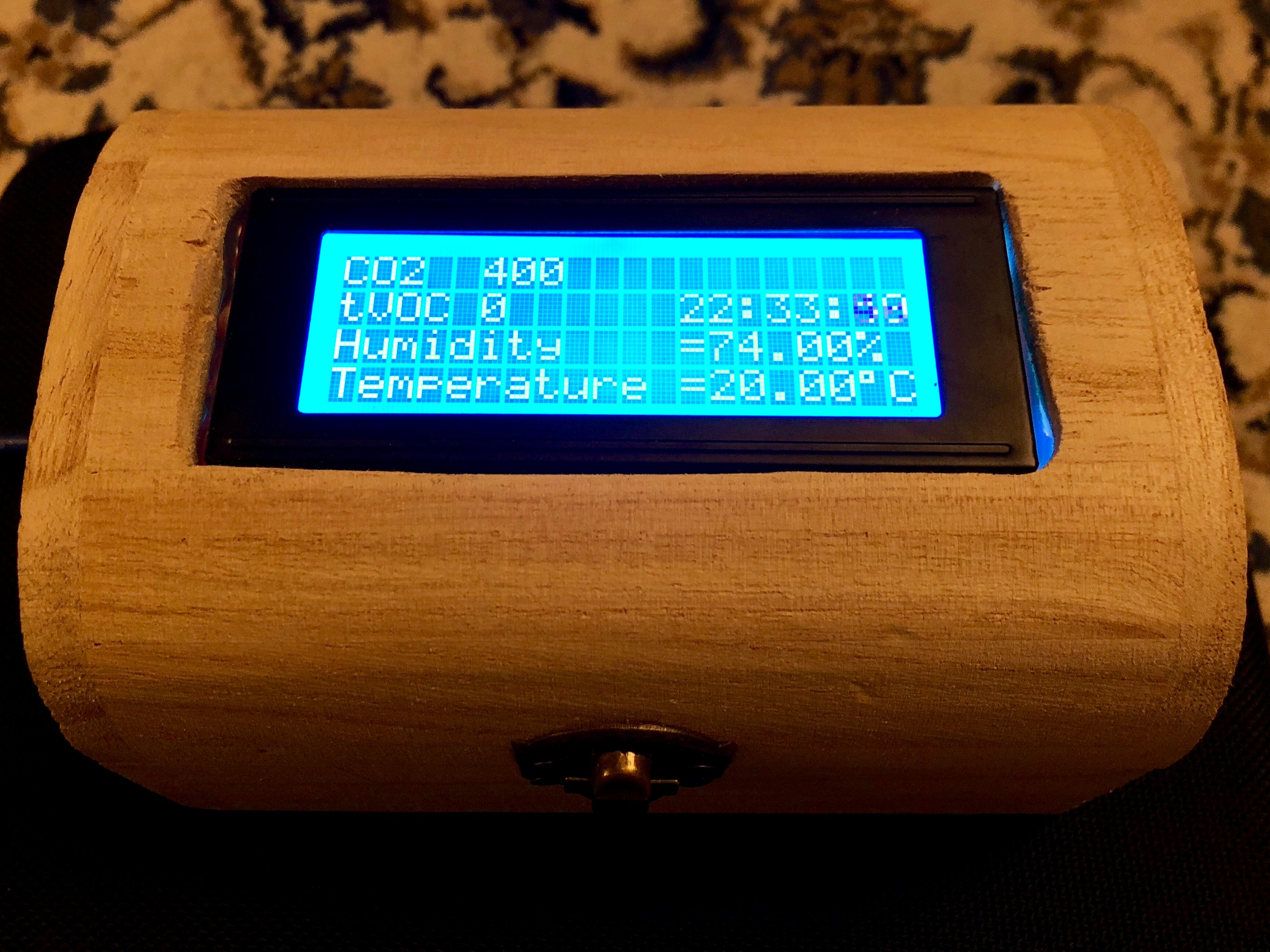 Wooden Chest Air Quality Monitor - Hackster.io