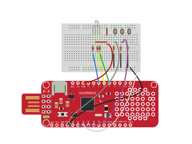 Color Mixing Lamp Using LDR, RGB LED and Surilli Basic M0 - Hackster.io