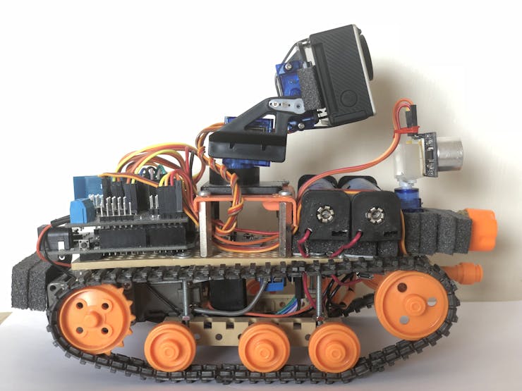 Arduino Robot w/ GoPro and FPV iPhone Control via Bluetooth - Hackster.io