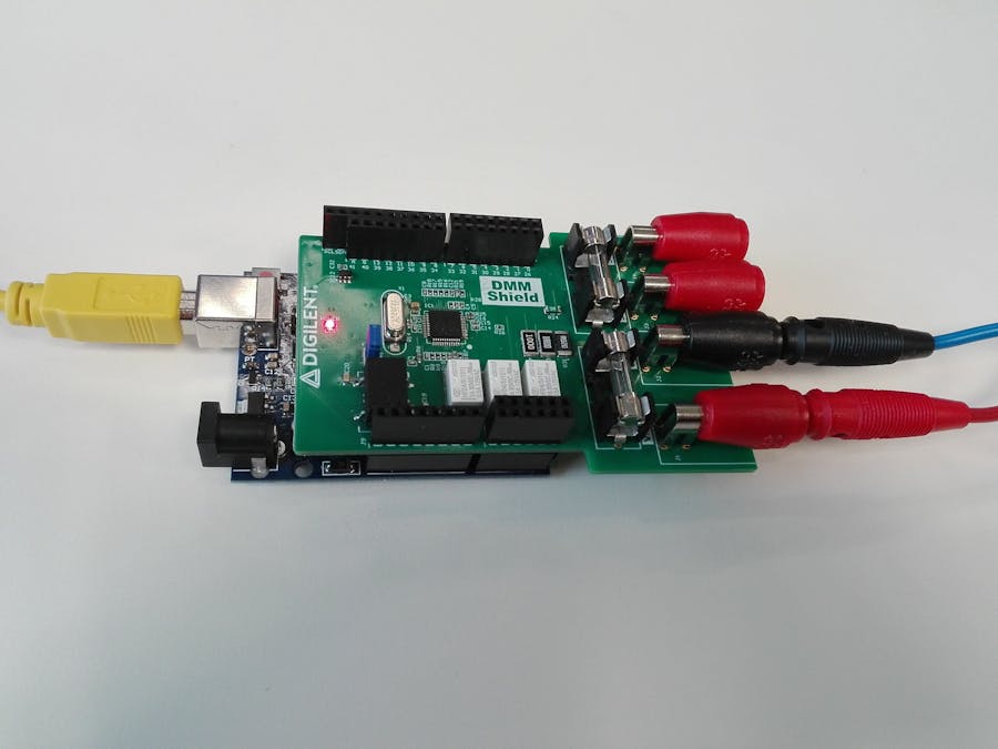 Digital Multimeter On Arduino Using Dmmshield From Digilent Arduino Project Hub