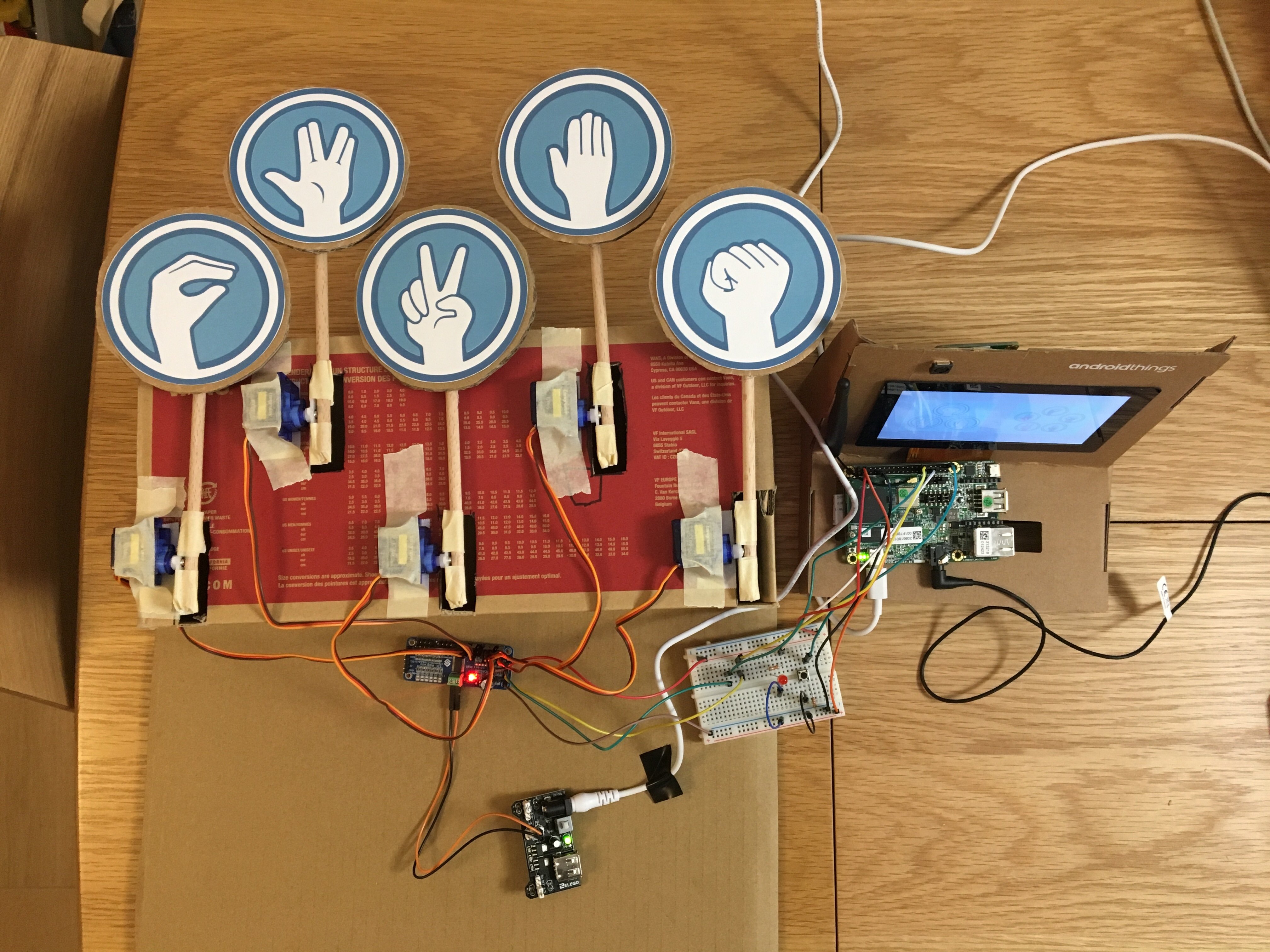 Rock-Paper-Scissors-Spock-Lizard Hand Game Robot - Hackster.io
