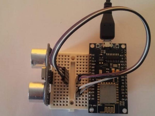 Hc Sr04 Ultrasonic Distance With Esp8266 And Asksensors Iot