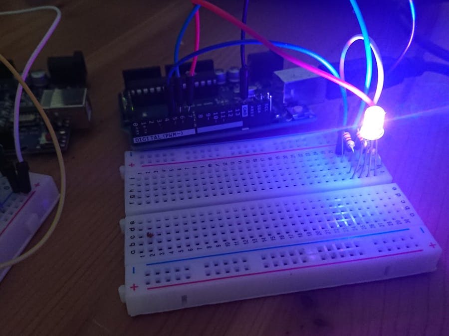 Rgb Led Control With Arduino And Python Tkinter Arduino Project Hub