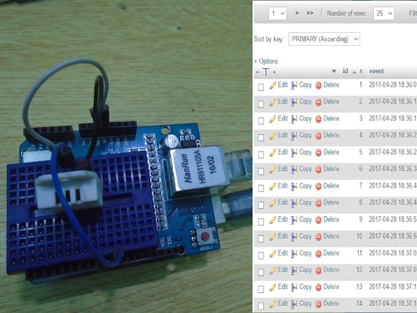 Logging Data To Database Using Arduino Ethernet Shield Arduino
