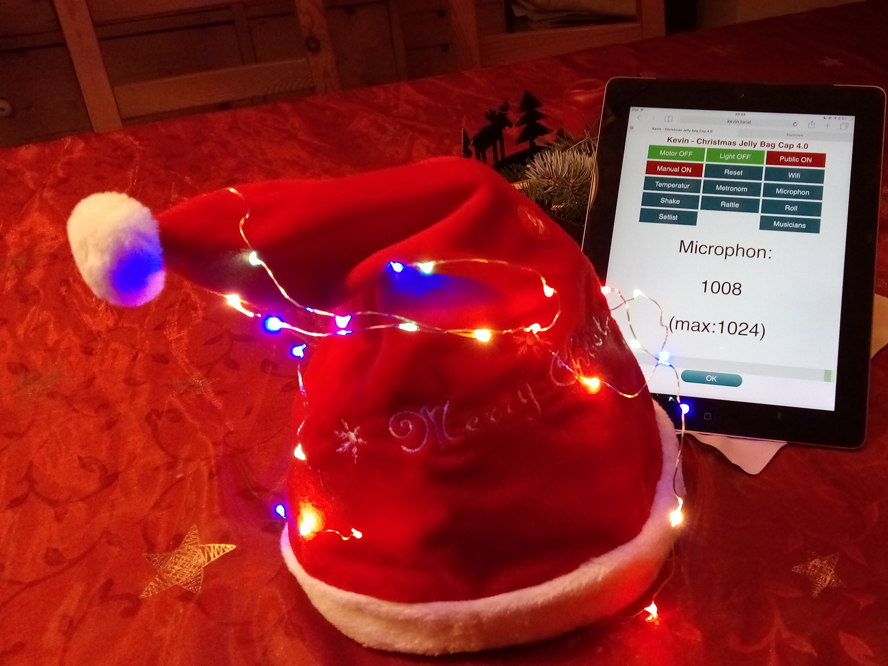 Interactive WiFi-Controlled Dancing Christmas Hat - Hackster.io
