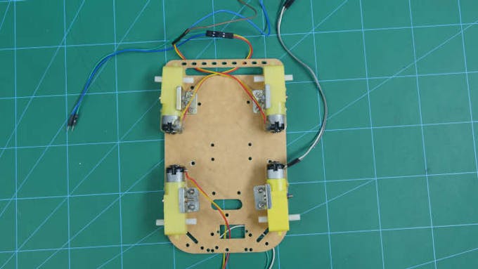 4 Wheel Robot Made With Arduino Controlled Using Dabble Arduino Project Hub