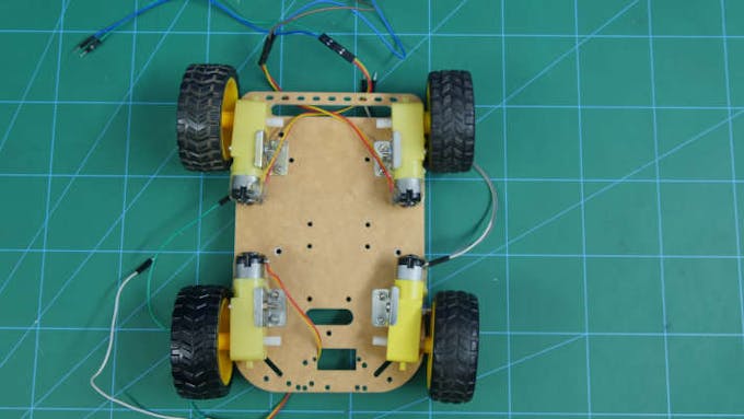 4 Wheel Robot Made With Arduino Controlled Using Dabble Arduino Project Hub