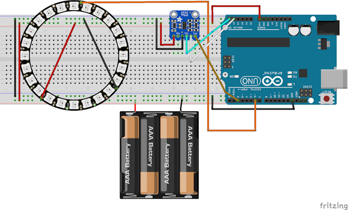 Neopixel Animation With Gestures Arduino Project Hub