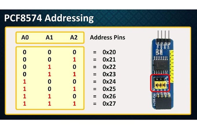 Pcf8574 Gpio Extender With Arduino And Nodemcu Arduino Project Hub