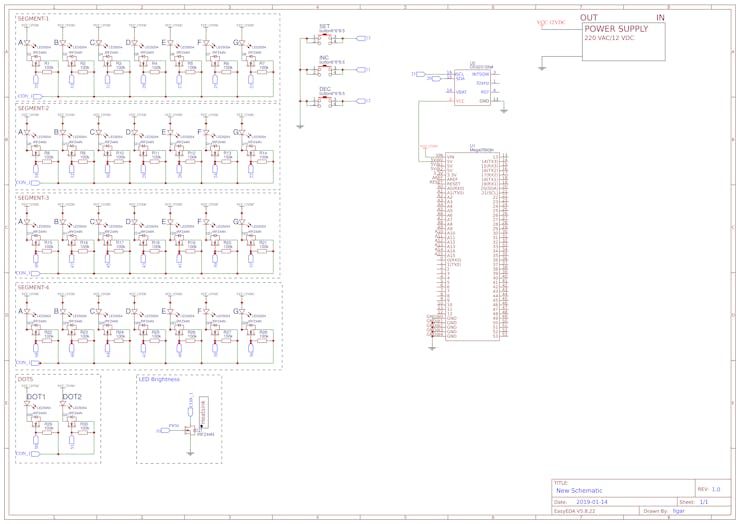 Digital Wall Clock - Hackster.io