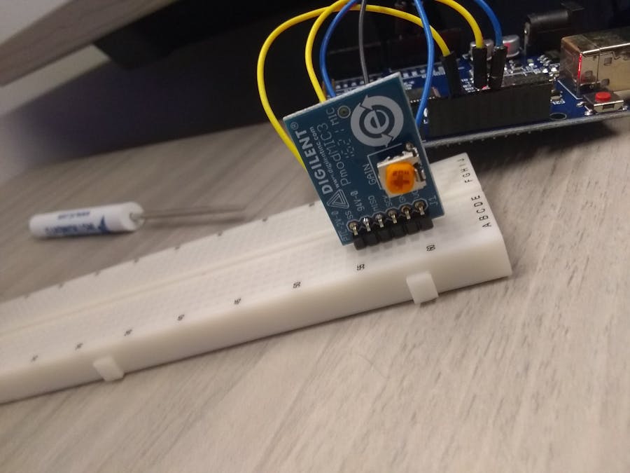 Pmod Mic Audio Visualizer Arduino Project Hub