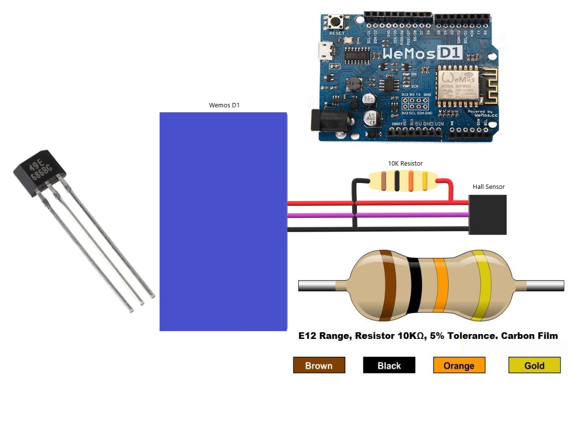 Arduino Tachometer Using A Hall Effect Sensor A3144 To 49 Off