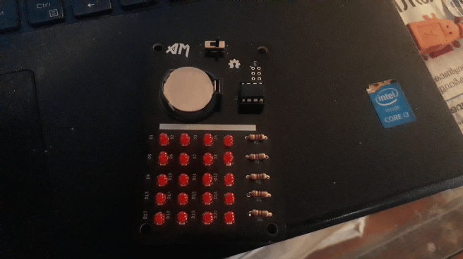 ATtiny LED Matrix Display Badge - Hackster.io
