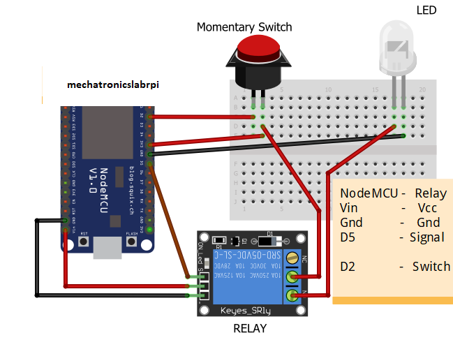Interface Relay with NodeMCU - Hackster.io
