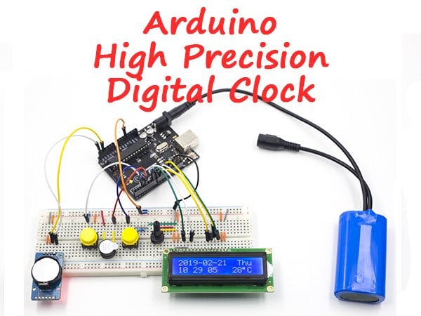 Arduino High Precision Digital Clock - Hackster.io Arduino High Precision Digital Clock - Hackster.io