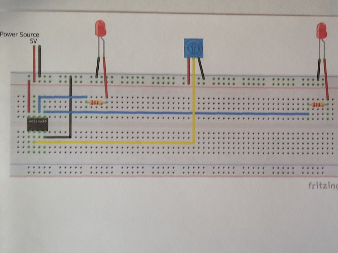 ATtiny85 + Flashing LEDs + POT - Hackster.io