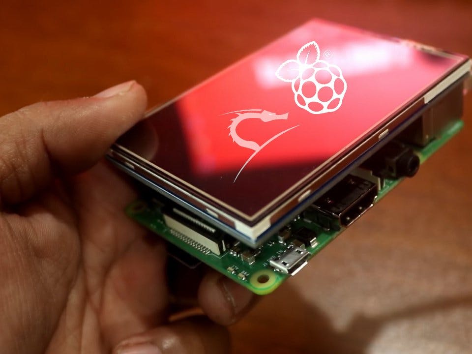 Portable Hacking Machine Kali Linux Raspberry Pi Touch