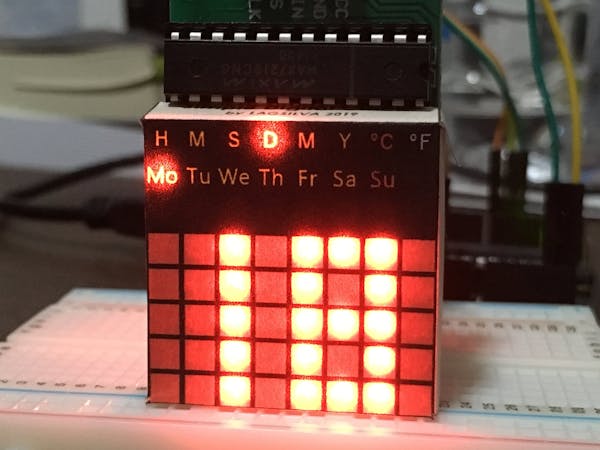 Simple Clock with LED Matrix - Hackster.io