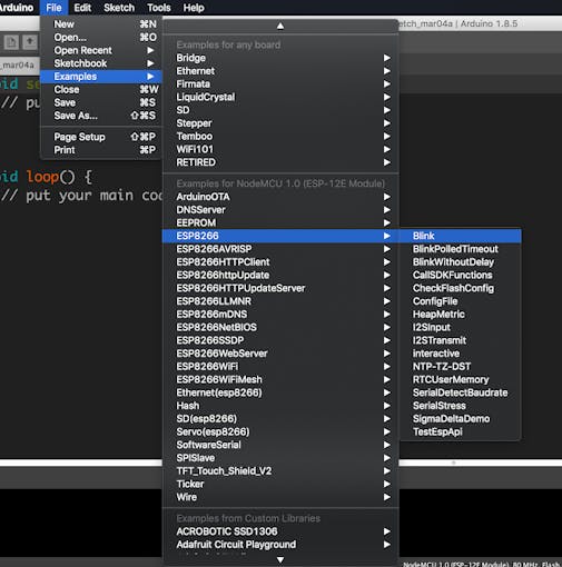 Usando El Ide De Arduino Para Programar Nodemcu Arduino Project Hub Bodytech