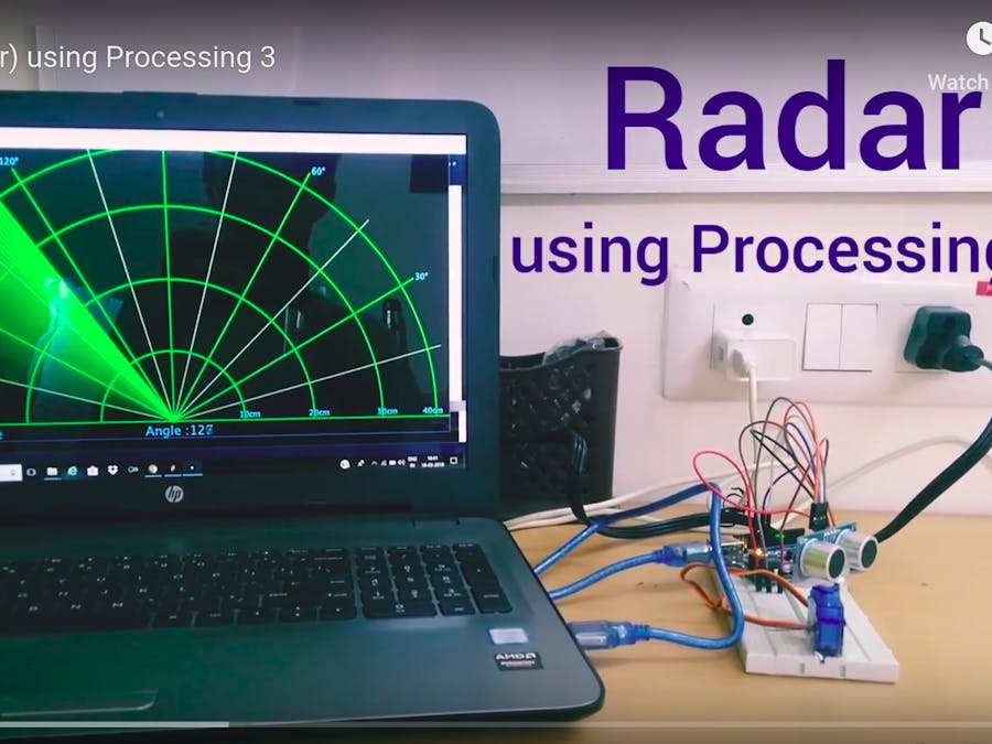 Radar Sonar Using Processing 3 Arduino Project Hub