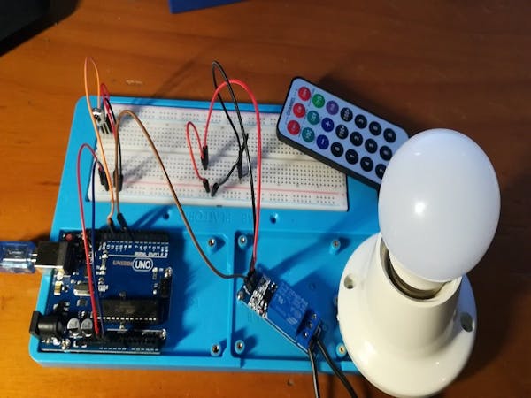 Control Ac Light With Arduino Relay And Ir Remote Control