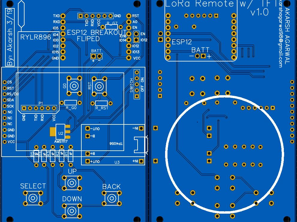 LoRa Node with 1.8" TFT Display and Buttons with ESP8266 - Hackster.io