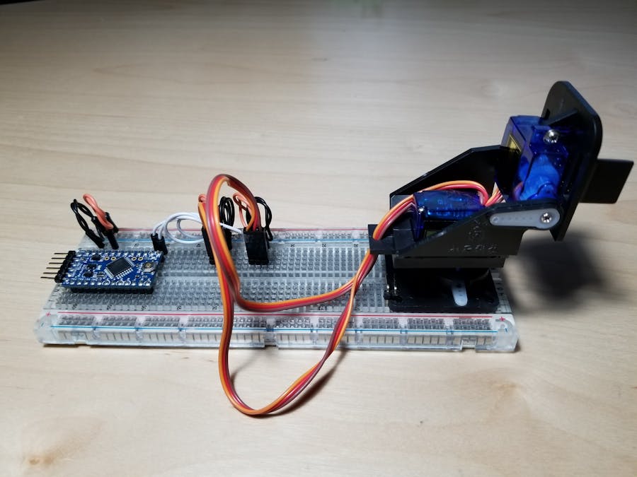 Control Mini Pan Tilt Camera Mount With Arduino Pro Mini Arduino Project Hub